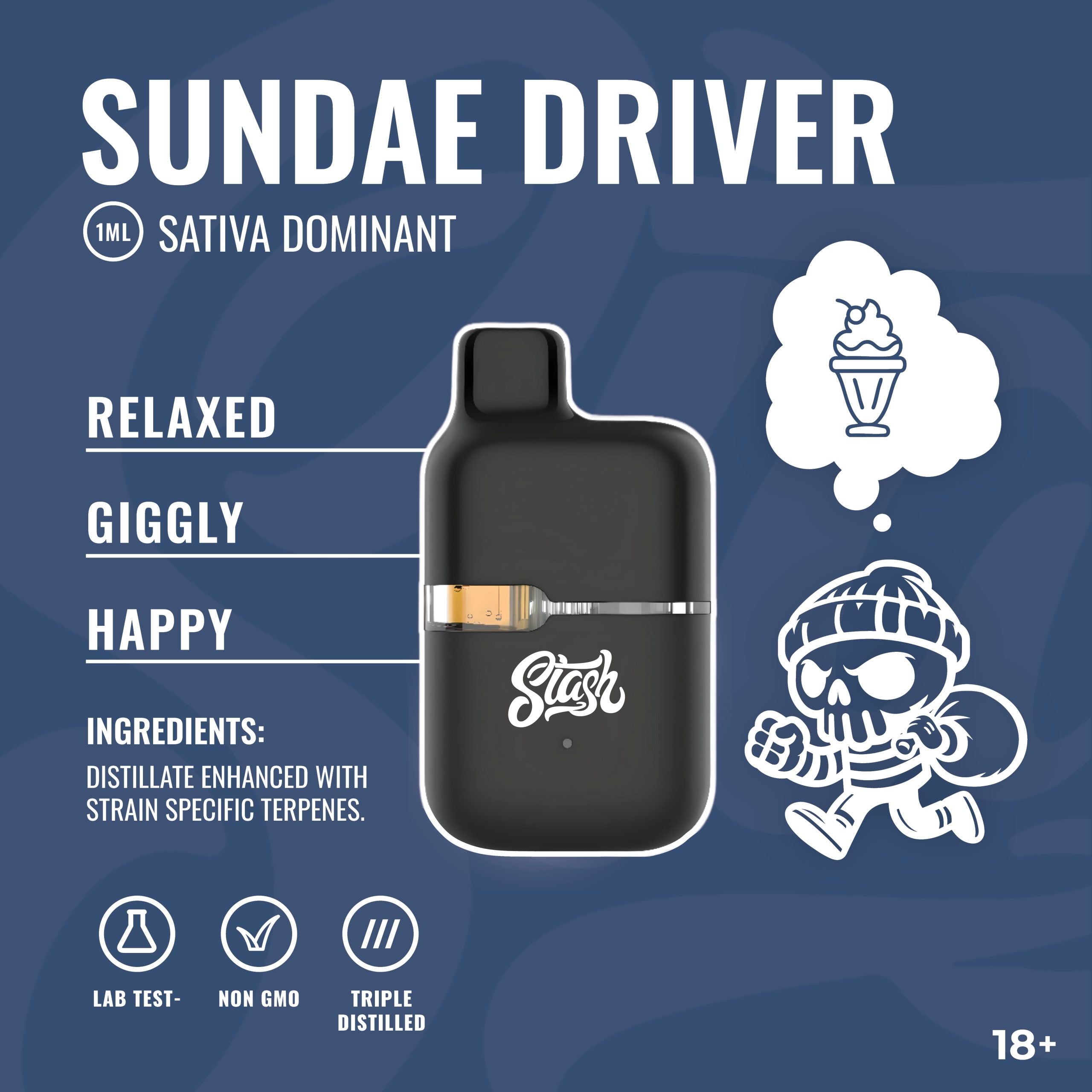 STASH - Sundae Driver - 1ml Disposable – Sir Vape